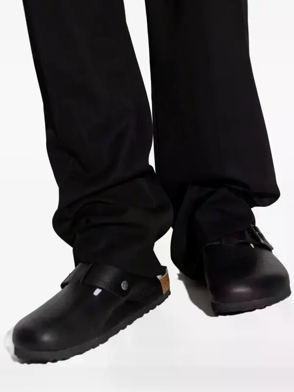 BIRKENSTOCK Boston Buckled Mules - Black