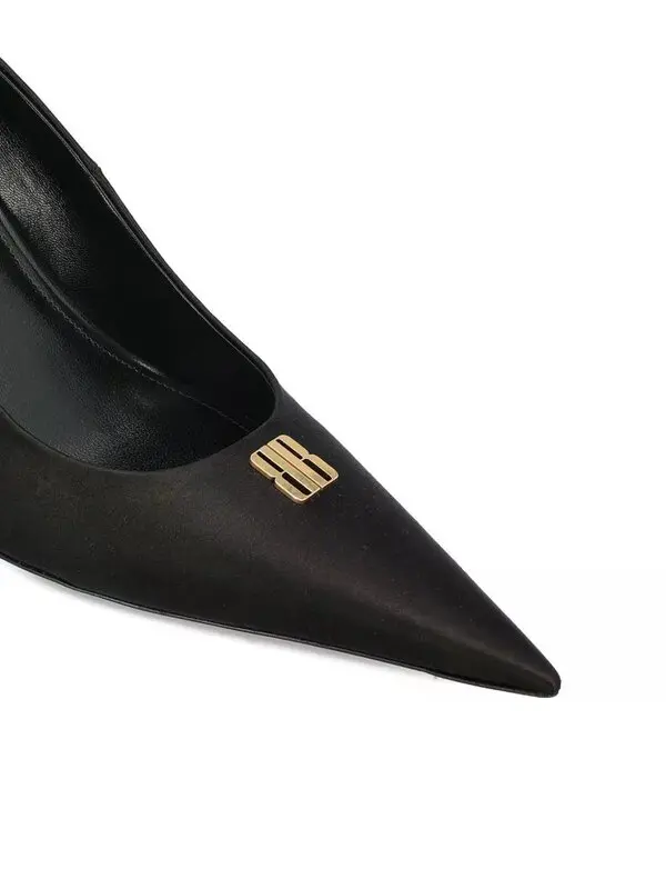 Balenciaga 90mm Leather Heeled Pumps