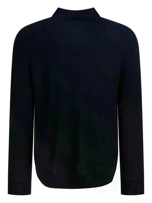 Vince Buttoned Polo Shirt - Blue