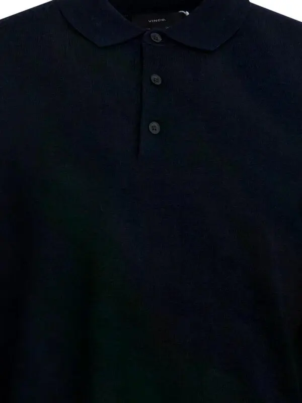 Vince Buttoned Polo Shirt - Blue