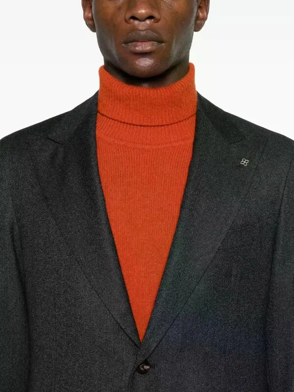 Tagliatore Herringbone Two-piece Suit - Black