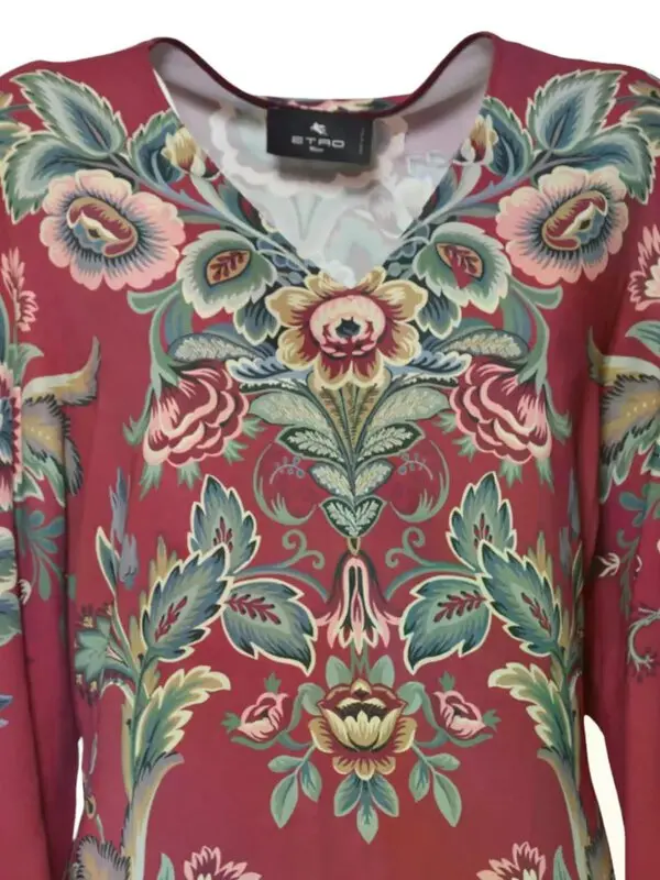 Etro Floral V-neck Dress