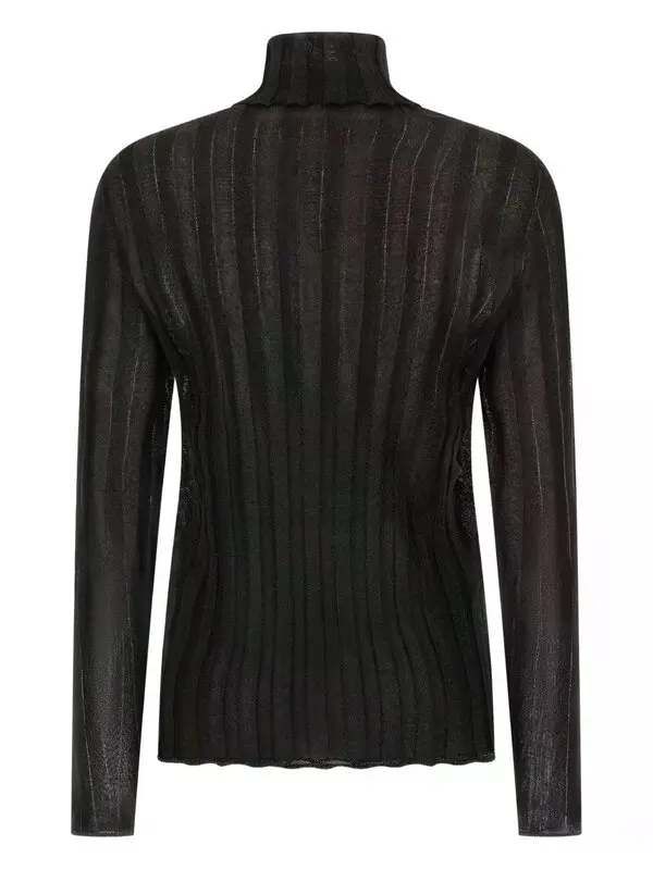 Fabiana Filippi Ribbed Lurex Sweater - Black