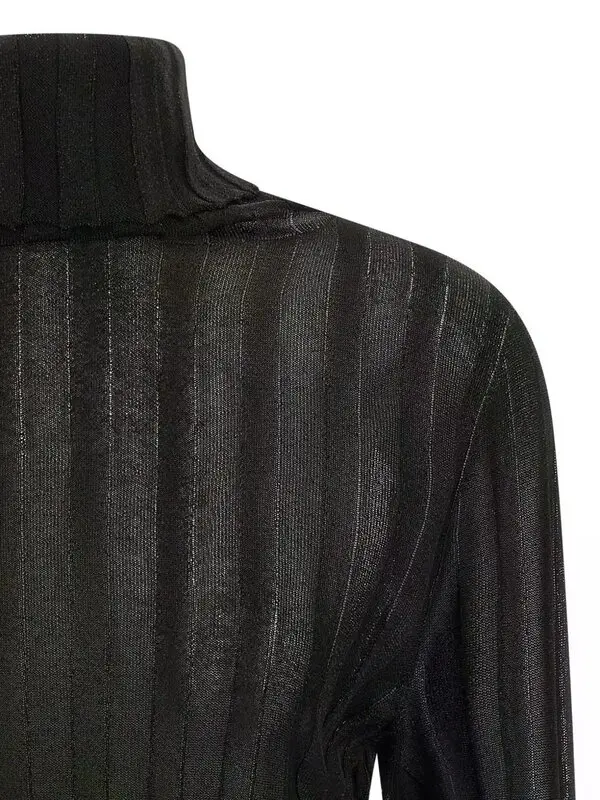 Fabiana Filippi Ribbed Lurex Sweater - Black