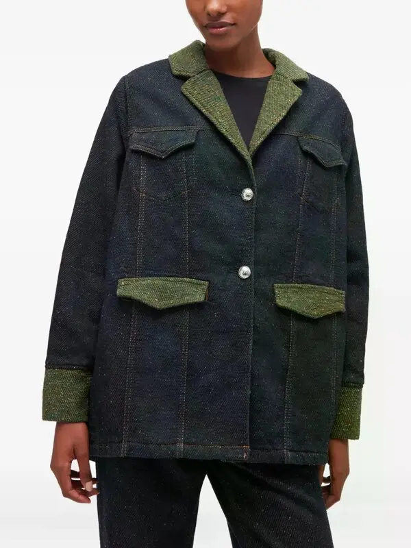 GANNI Collared Jacket With Pockets