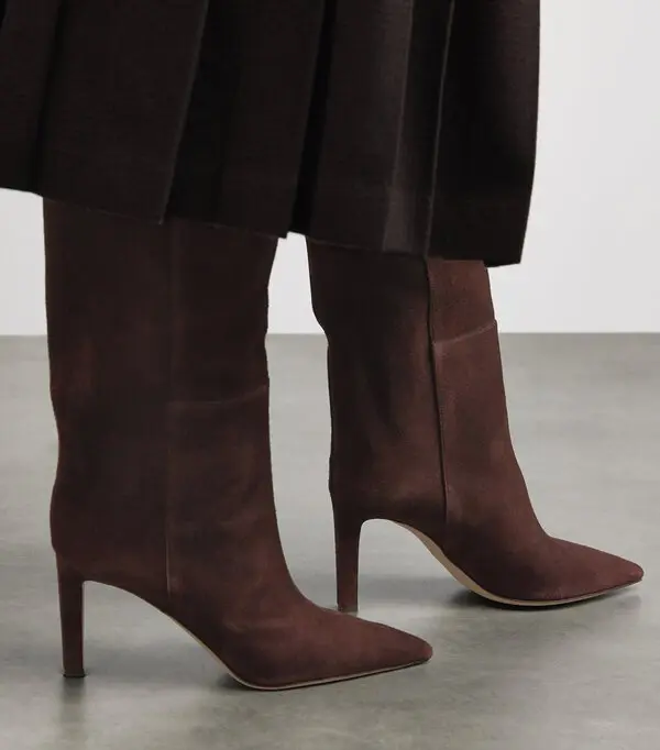 JIMMY CHOO Alizze 85 Suede Knee-high Boots