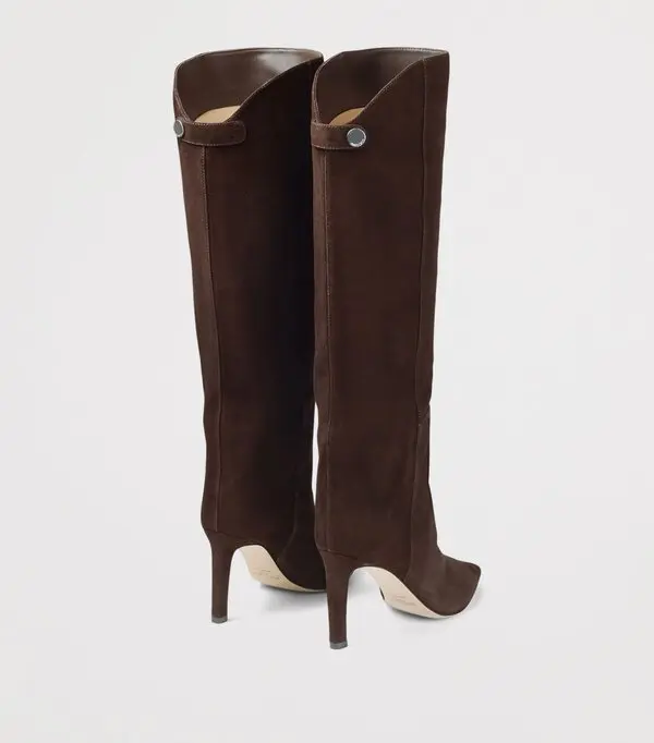 JIMMY CHOO Alizze 85 Suede Knee-high Boots