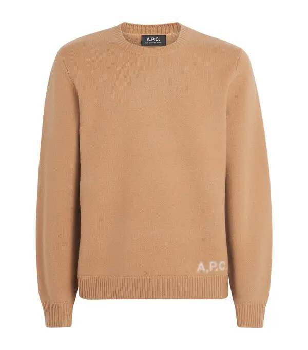 A.p.c. Merino Wool Edward Logo Sweater