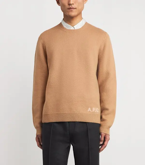 A.p.c. Merino Wool Edward Logo Sweater