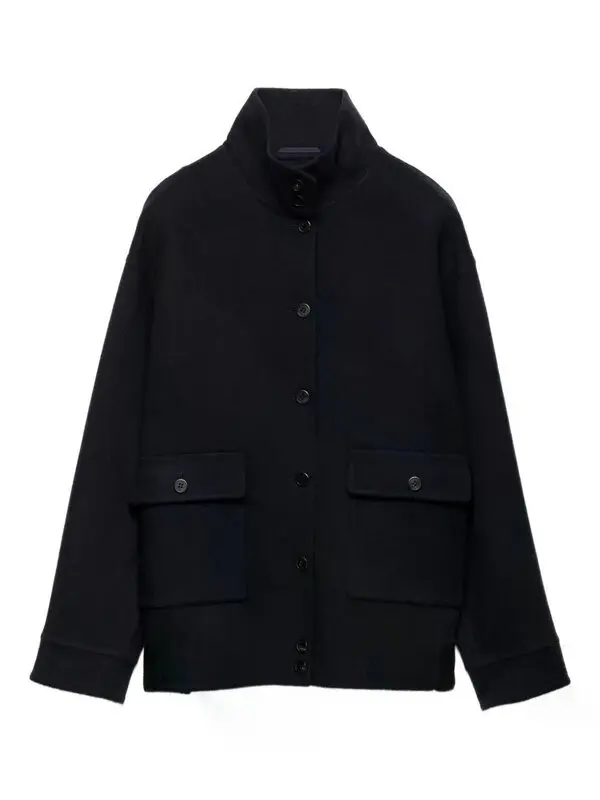 Prada Buttoned Reversible Jacket - Blue