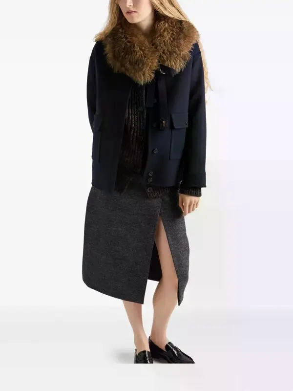 Prada Buttoned Reversible Jacket - Blue