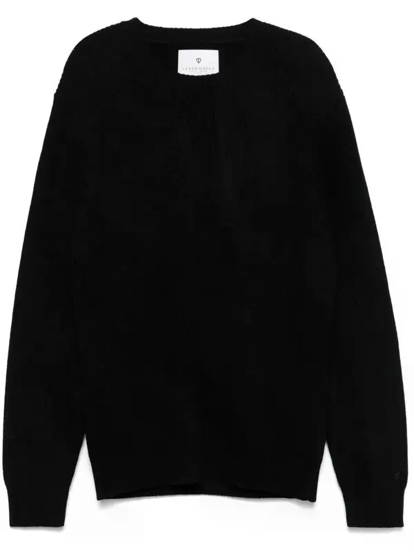 SEVEN GAUGE Wool Crew-neck Sweater