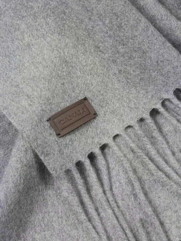 Canali Fringed Cashmere Scarf