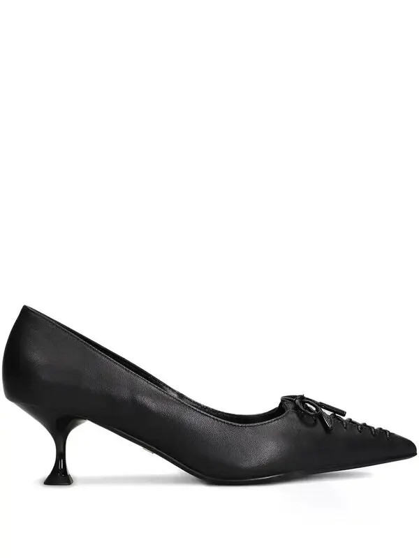 Lola Cruz 55mm Navari Lace-up Pumps