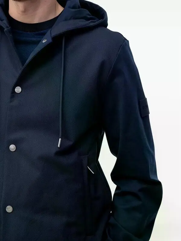 BOSS Hooded Buttoned Jacket