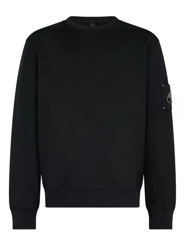 Moose Knuckles Logo Appliqué Sweatshirt - Black