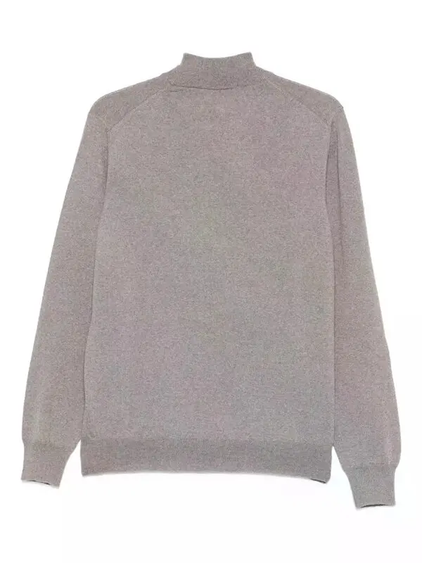 Tagliatore High-neck Long-sleeve Sweater - Neutrals