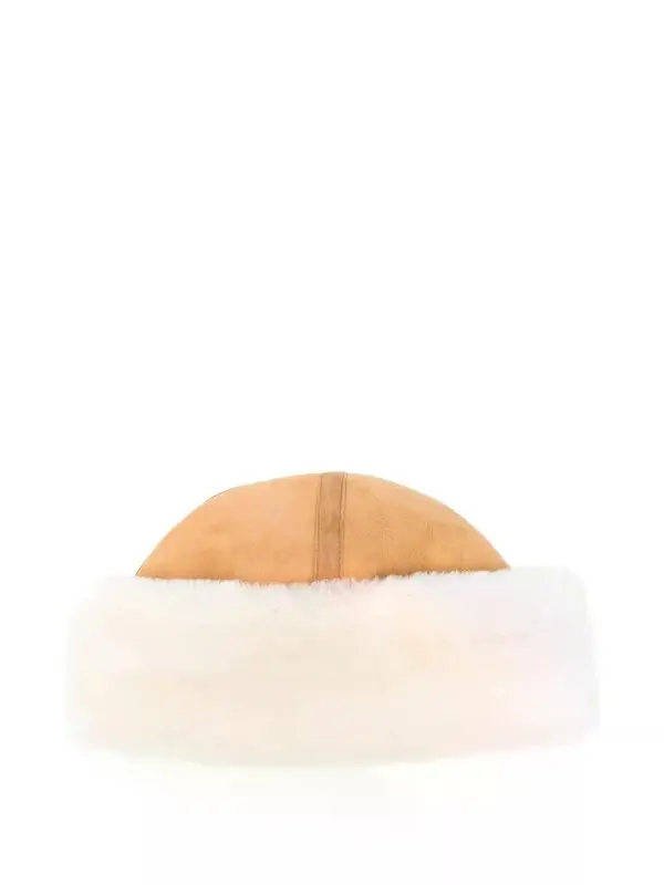 TOTEME Shearling Hat - Neutrals