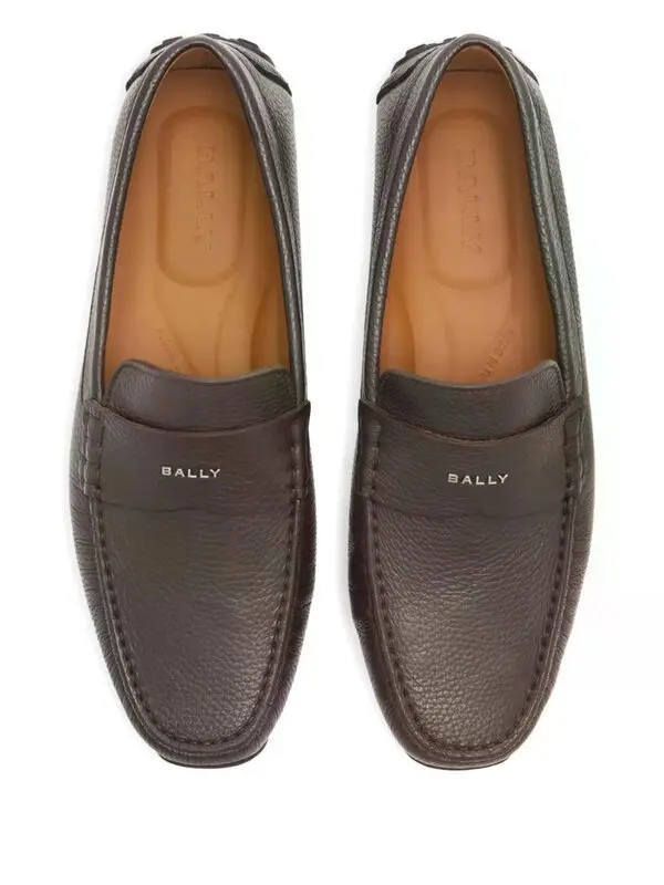 Bally Pilot Leather Loafers