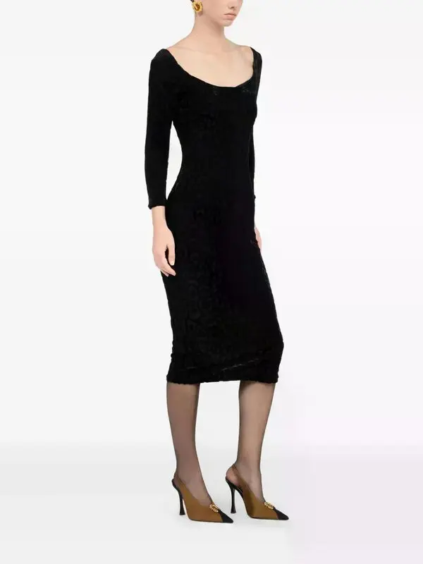 Roberto Cavalli Velvet-texture Dress