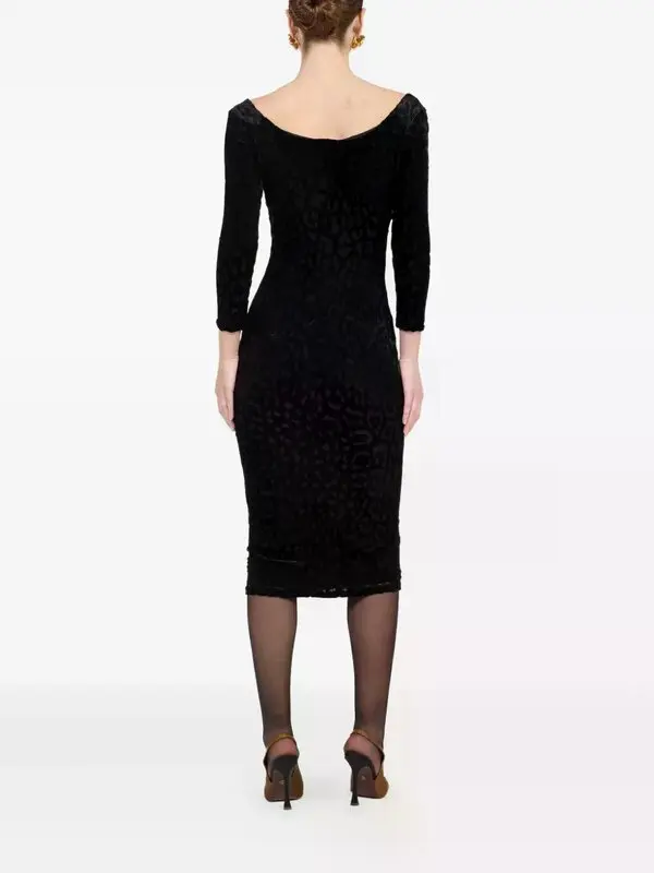 Roberto Cavalli Velvet-texture Dress