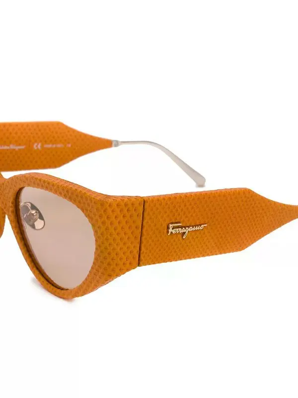 FERRAGAMO Leather Sunglasses