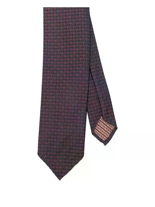 LARDINI Patterned Jacquard Tie