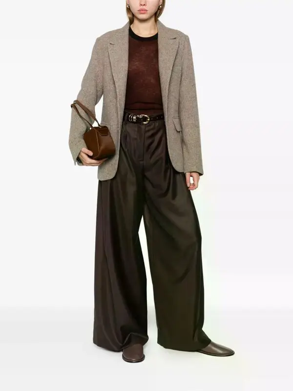 NINE:INTHE:MORNING Pleated Palazzo Trousers