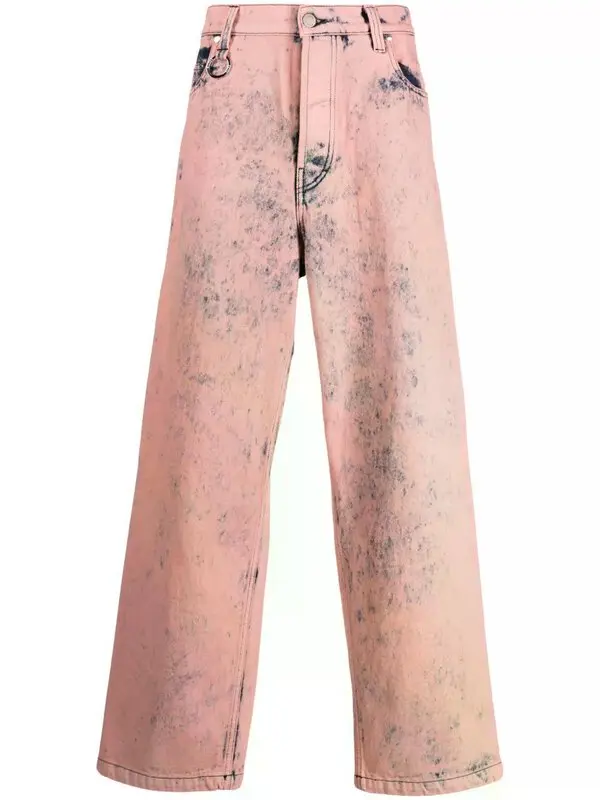 Études Studio Wide-leg Garment-dyed Jeans