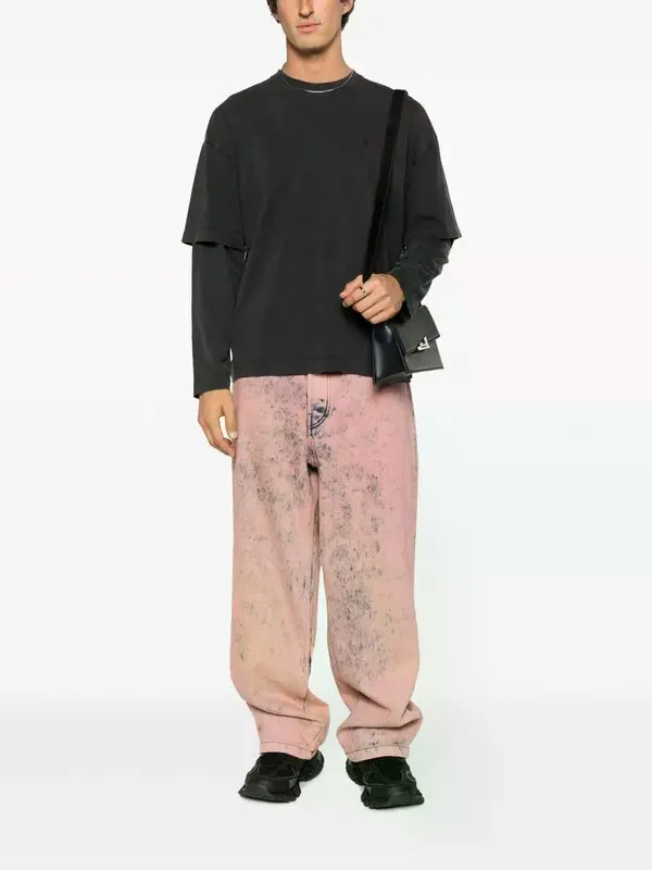 Études Studio Wide-leg Garment-dyed Jeans