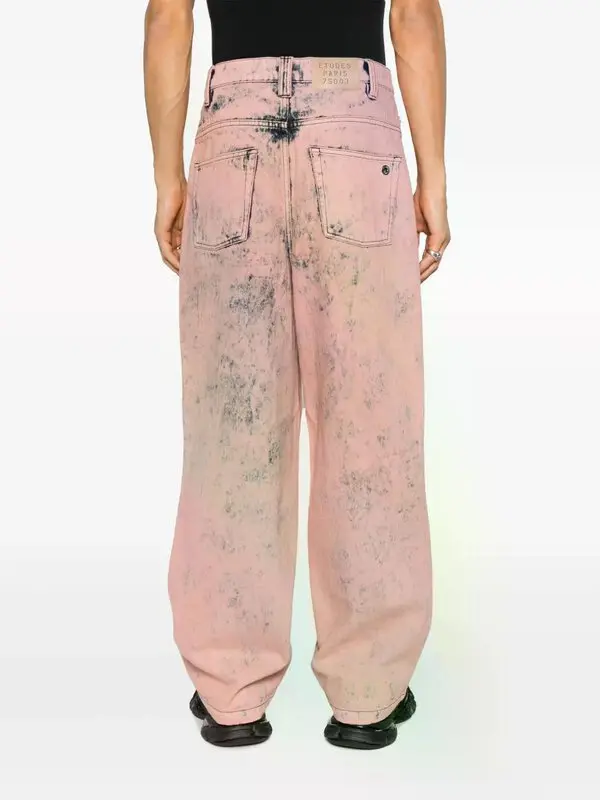 Études Studio Wide-leg Garment-dyed Jeans