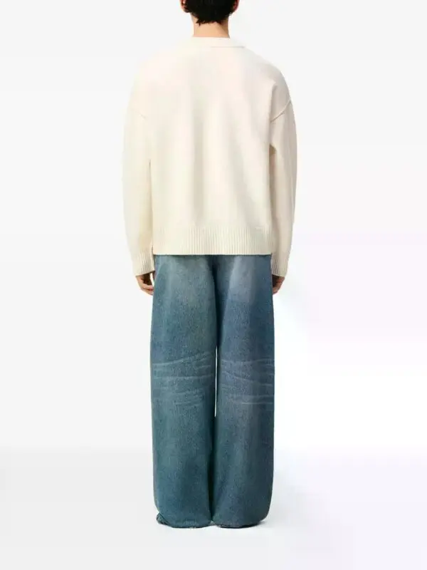 AMI Paris De Coeur Wool Cardigan