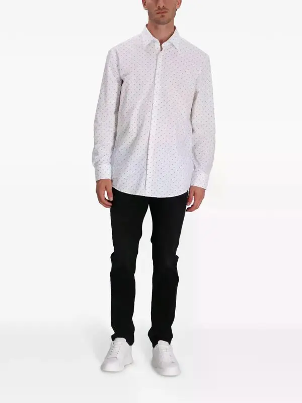 BOSS Patterned Cotton Shirt