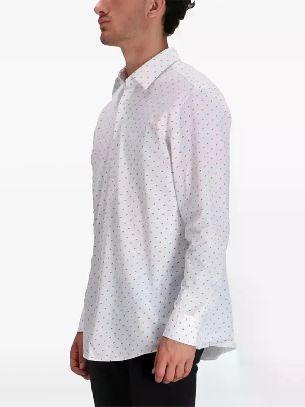 BOSS Patterned Cotton Shirt