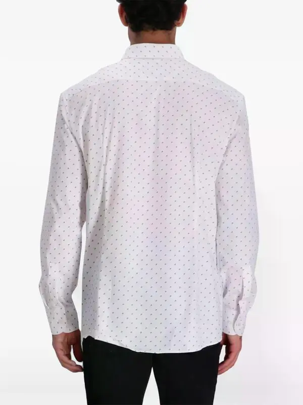BOSS Patterned Cotton Shirt