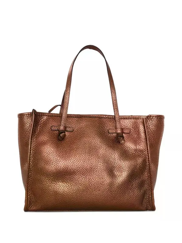 GIANNI CHIARINI Marcella Knotted-detail Tote Bag - Brown