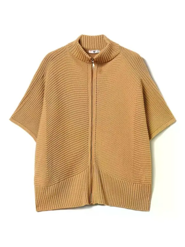 TWINSET Zip-up Knitted Cape