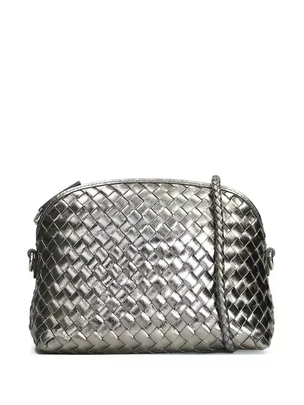 Dragon Diffusion Fellini Woven Cross Body Bag - Silver