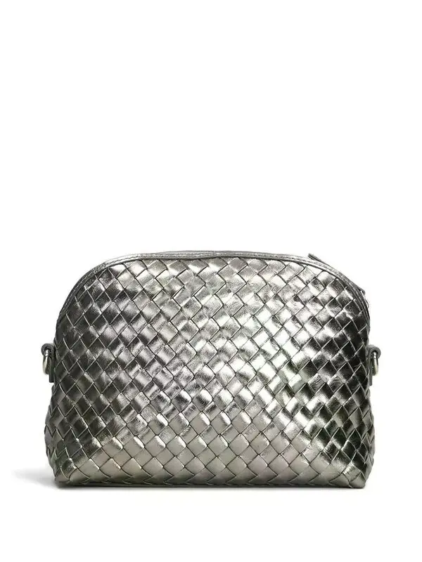Dragon Diffusion Fellini Woven Cross Body Bag - Silver