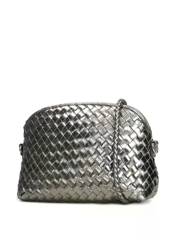 Dragon Diffusion Fellini Woven Cross Body Bag - Silver