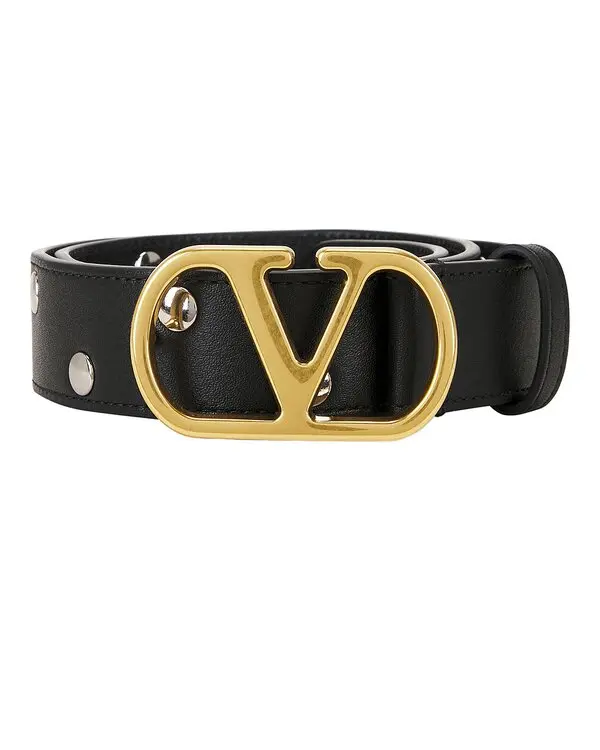 Valentino Garavani Vlogo Signature Studs Belt - Nero