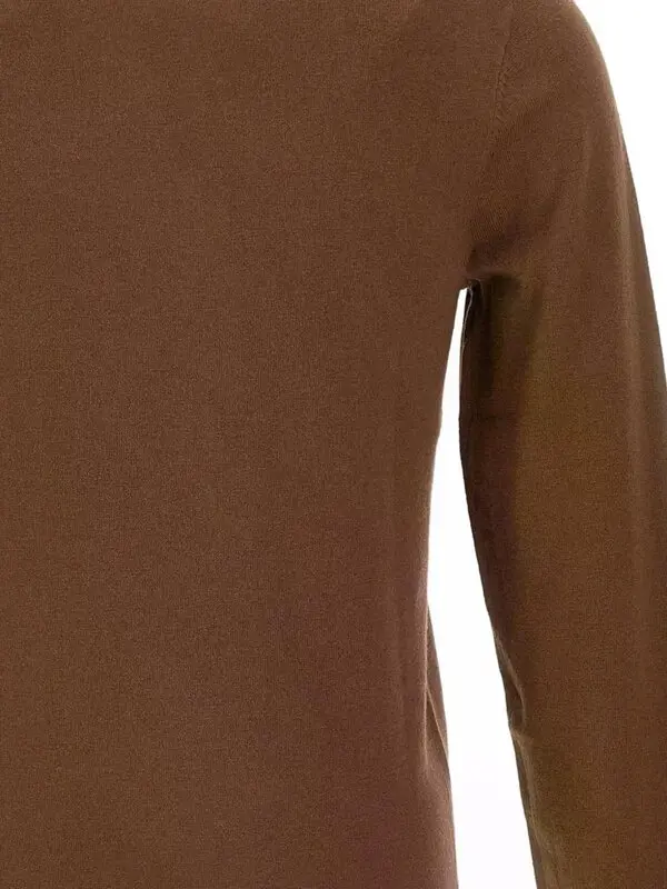 SUN 68 Logo-embroidered Ribbed-cuff Sweater - Brown