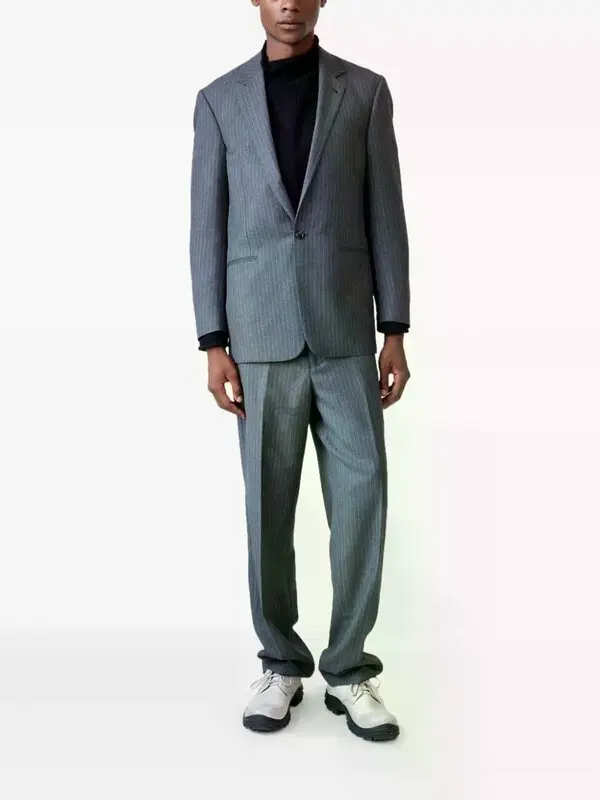 CARTER YOUNG Elias Pinstripe Blazer - Grey
