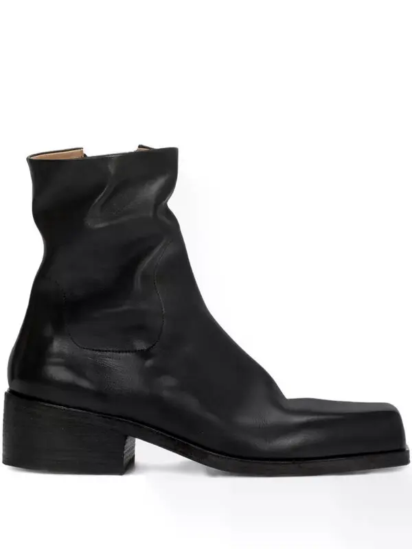 Marsèll Square-toe Boots - Black