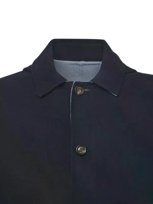 Eleventy Wool Coat - Blue