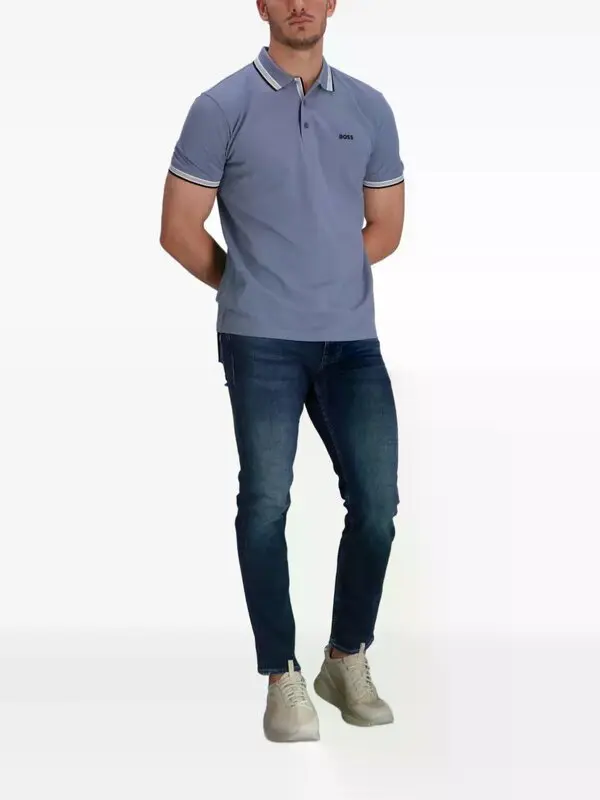 BOSS Logo-embroidered Polo Shirt