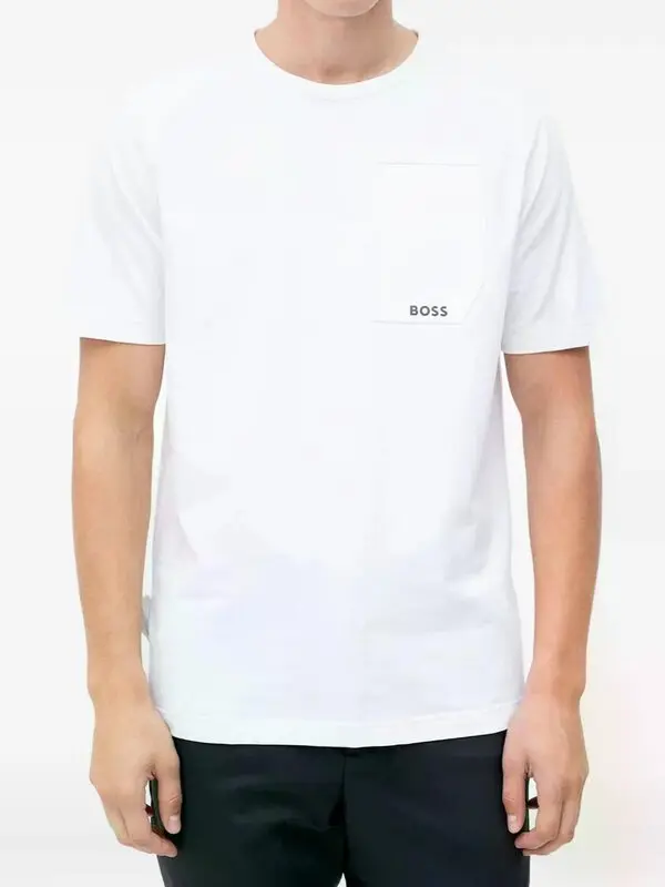 BOSS Pocket-detail Cotton T-shirt - White