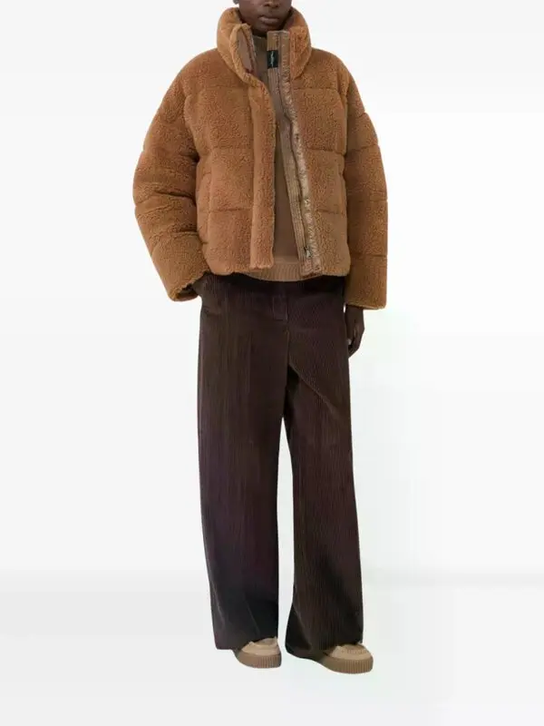 Max Mara Alfredo Funnel-neck Panelled Jacket