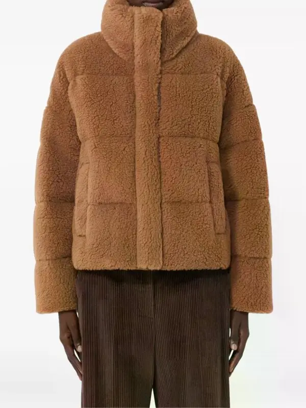 Max Mara Alfredo Funnel-neck Panelled Jacket
