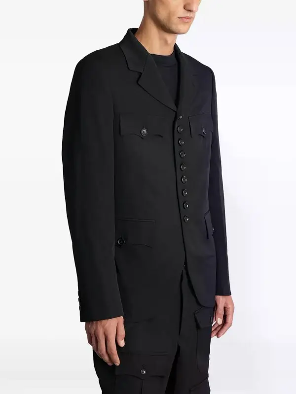 Comme Des Garçons Buttoned Pocket Jacket